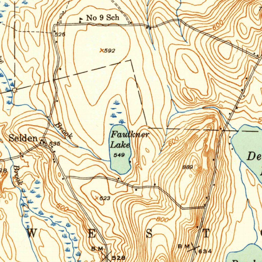 Amity, ME (1940, 62500-Scale) Map by United States Geological Survey ...
