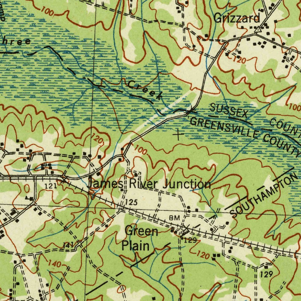 Arringdale, VA-NC (1942, 62500-Scale) Map by United States Geological ...