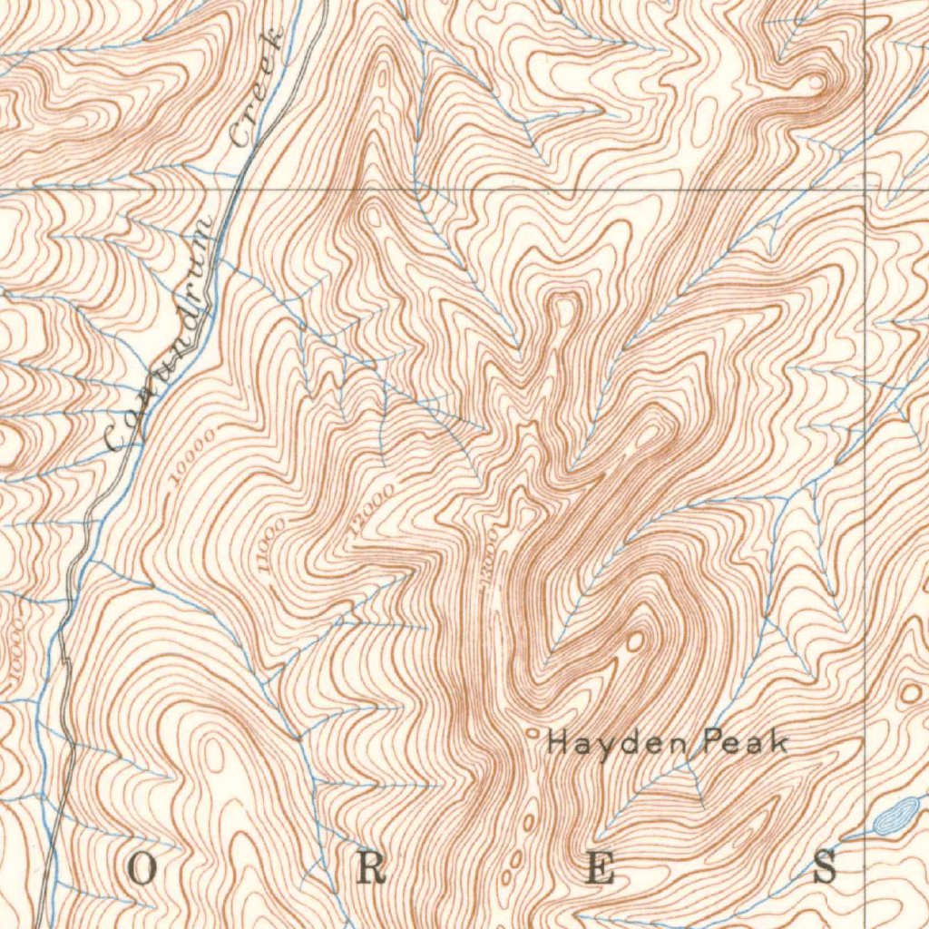 Aspen, CO (1893, 62500-Scale) Map by United States Geological Survey ...