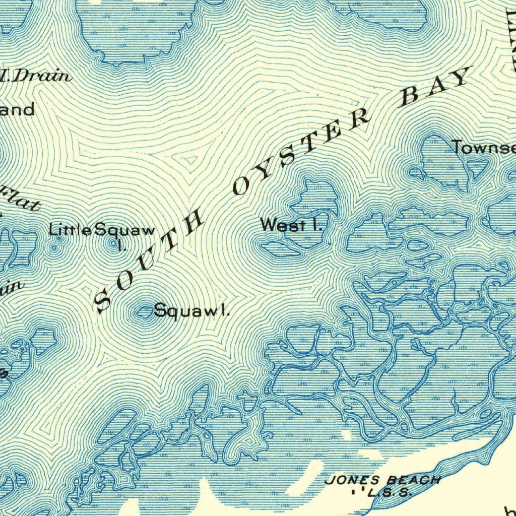 Babylon, NY (1901, 62500-Scale) Map by United States Geological Survey ...