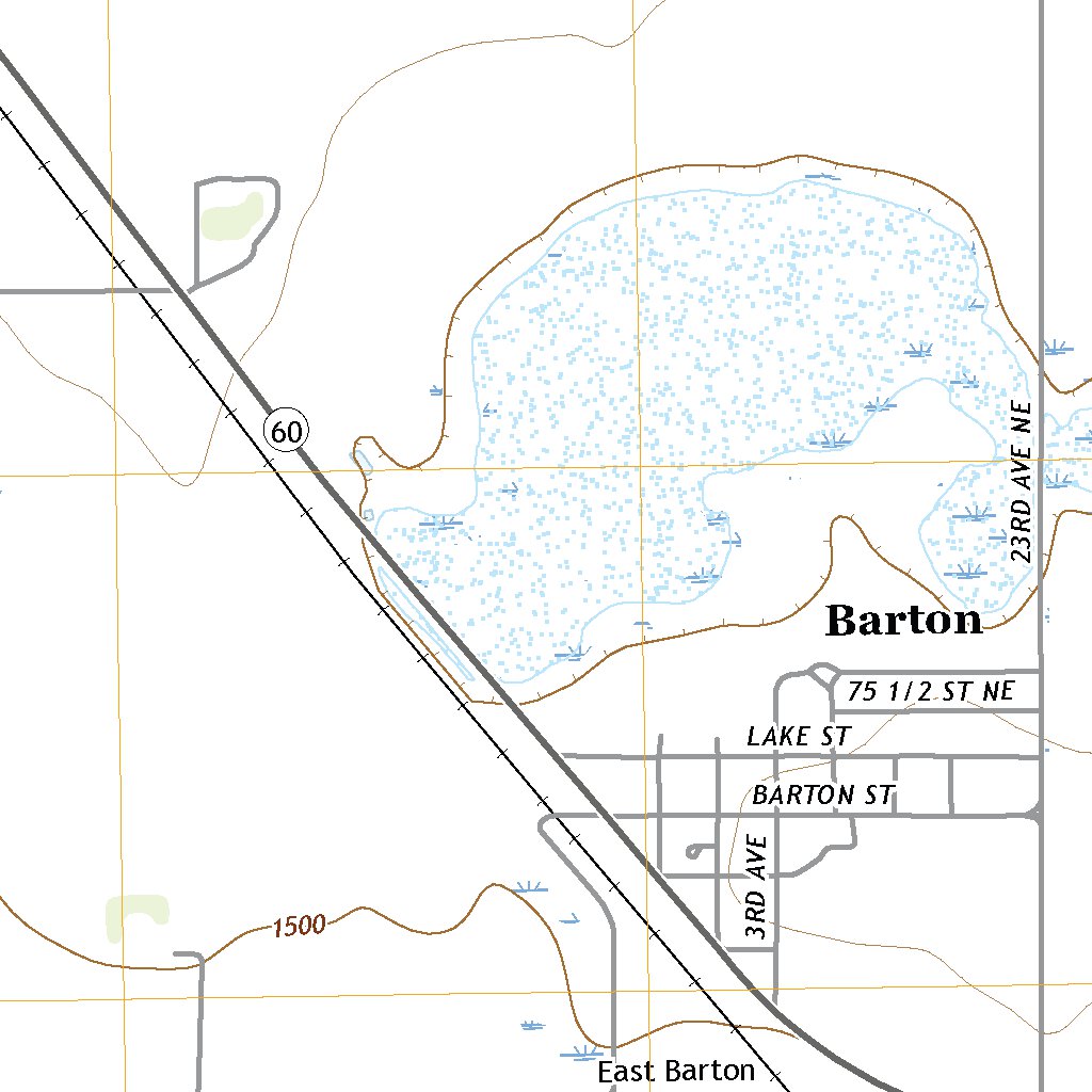 Barton, ND (2020, 24000-Scale) Map by United States Geological Survey ...