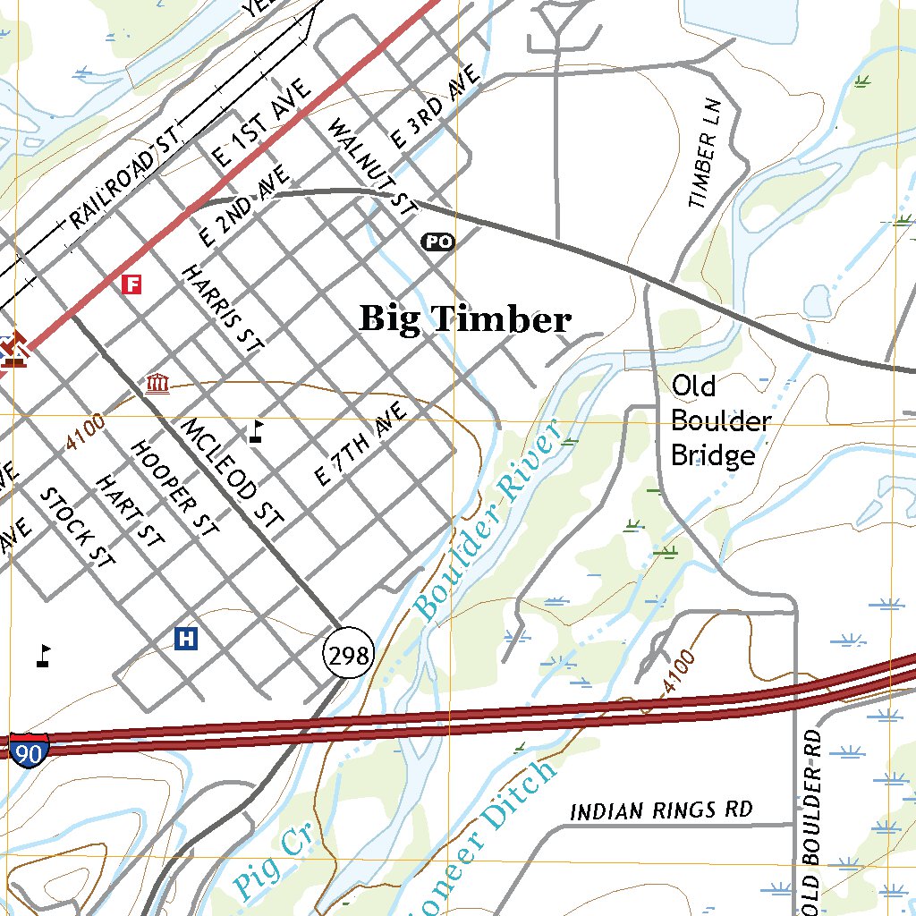 Big Timber, MT (2020, 24000-Scale) Map by United States Geological ...