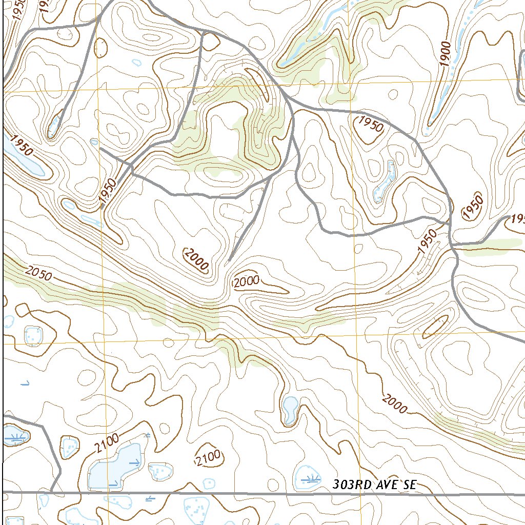 Blacktail Coulee, ND (2020, 24000-Scale) Map by United States ...