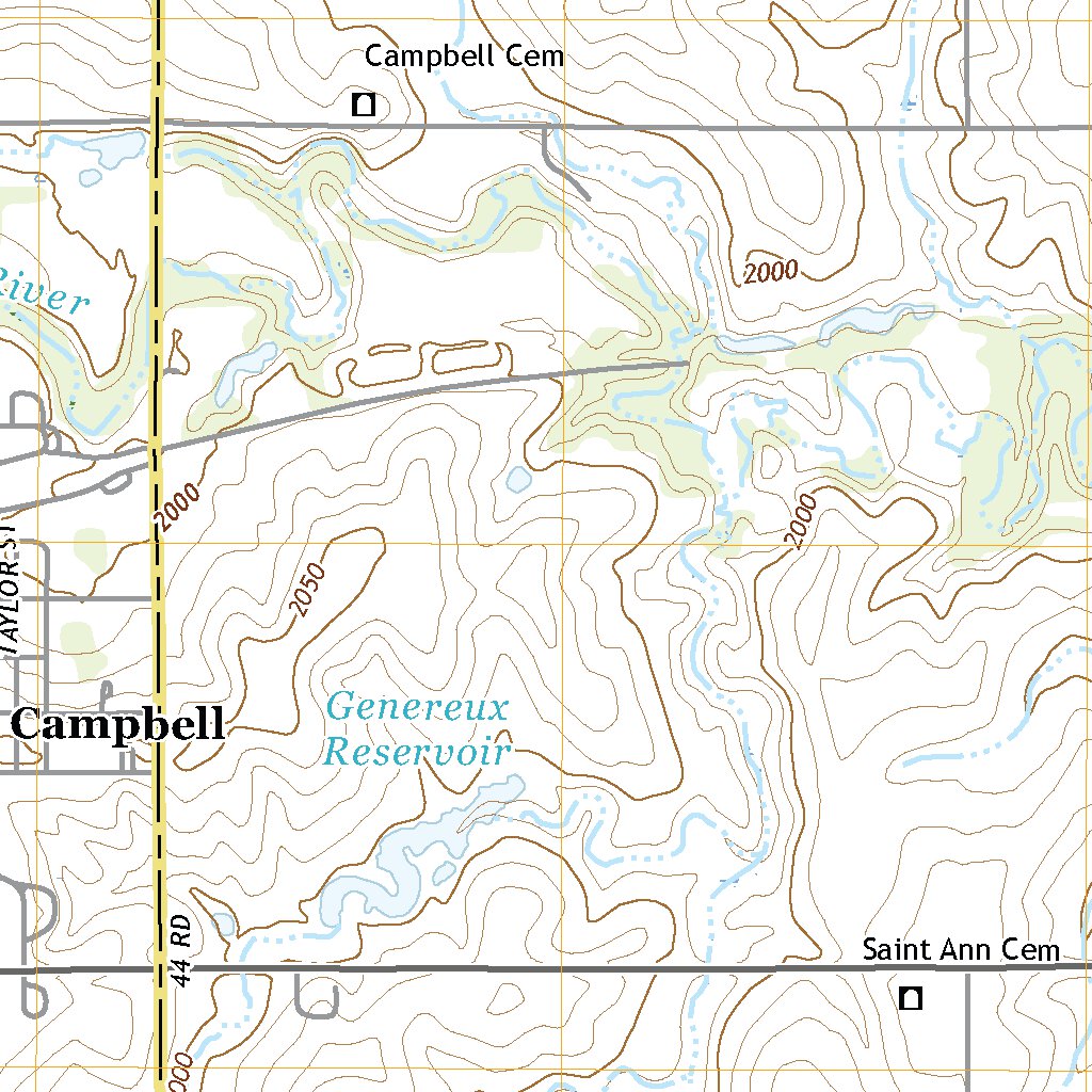 Campbell, NE (2021, 24000-Scale) Map by United States Geological Survey ...