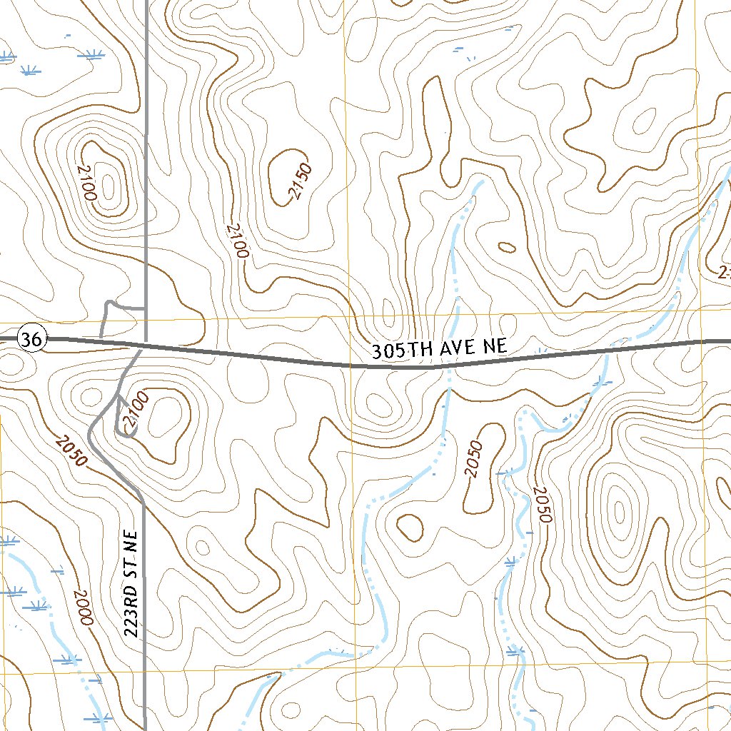 Canfield Lake, ND (2020, 24000-Scale) Map by United States Geological ...