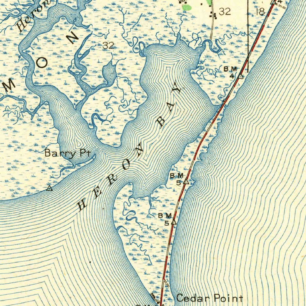 Cedar Point, AL (1943, 62500-Scale) Map by United States Geological ...