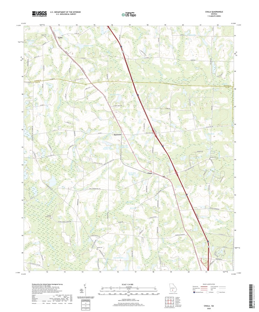 Chula, GA (2020, 24000-Scale) Map by United States Geological Survey ...