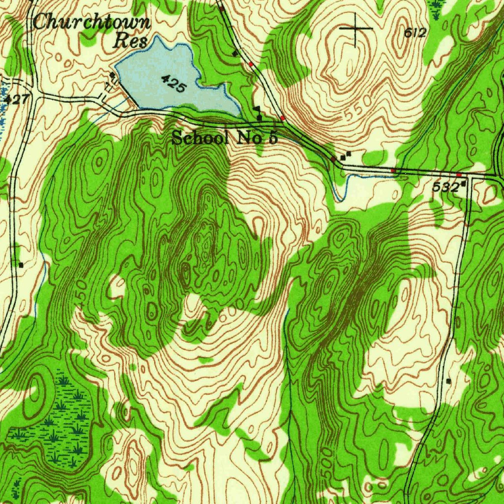 Claverack, NY (1947, 24000-Scale) Map by United States Geological ...