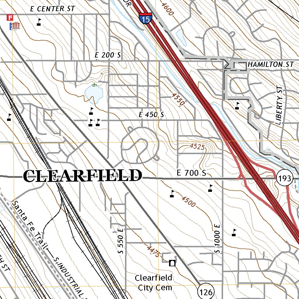 Clearfield, UT (2020, 24000-Scale) Map by United States Geological ...