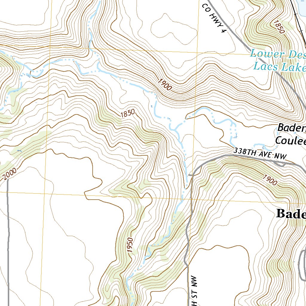 Coulee, ND (2020, 24000-Scale) Map by United States Geological Survey ...