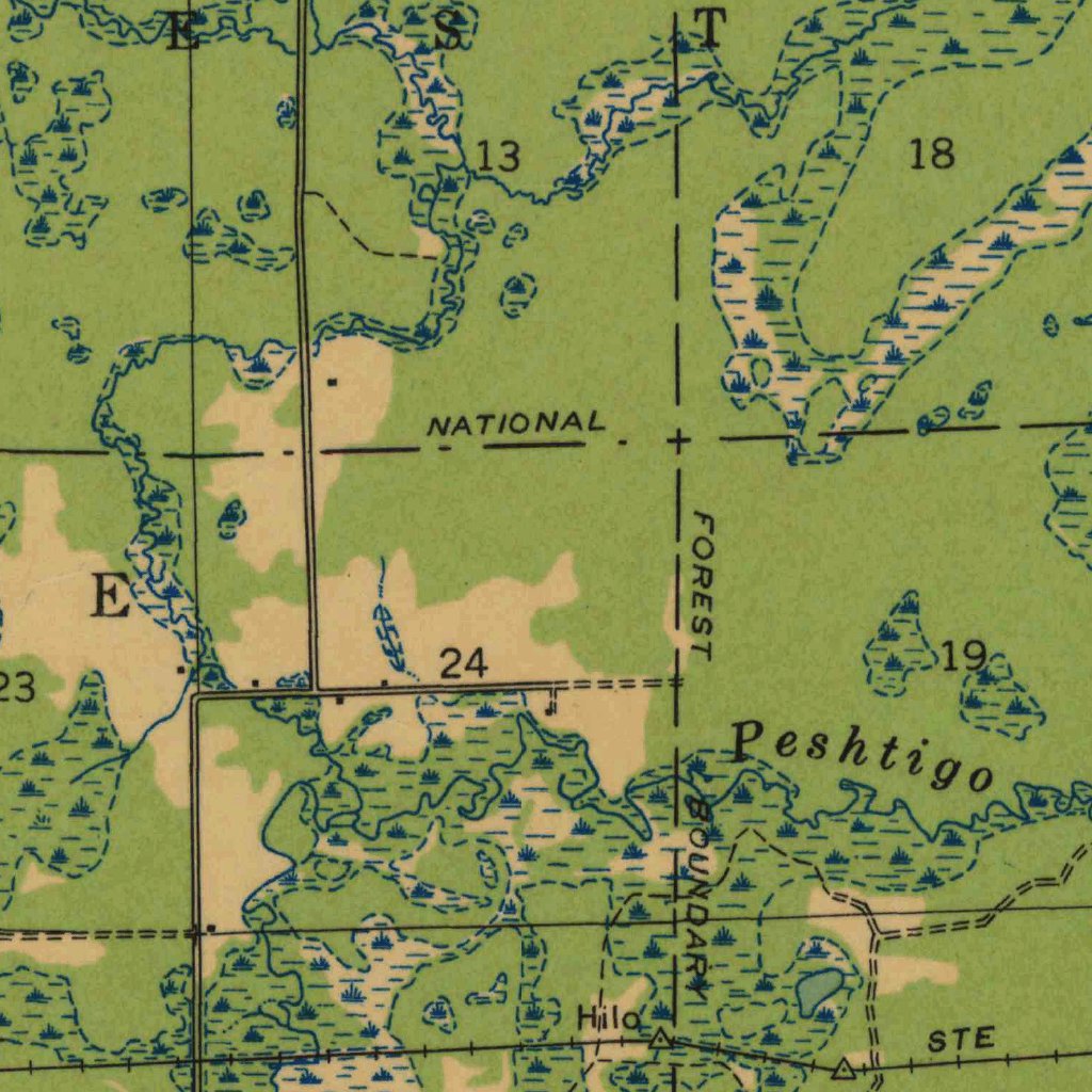 Crandon, WI (1941, 48000-Scale) Map by United States Geological Survey ...