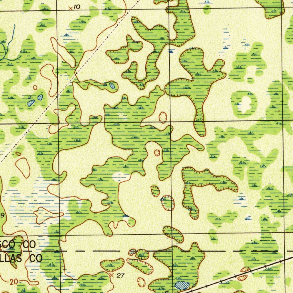Elfers, FL (1944, 31680-Scale) Map by United States Geological Survey ...