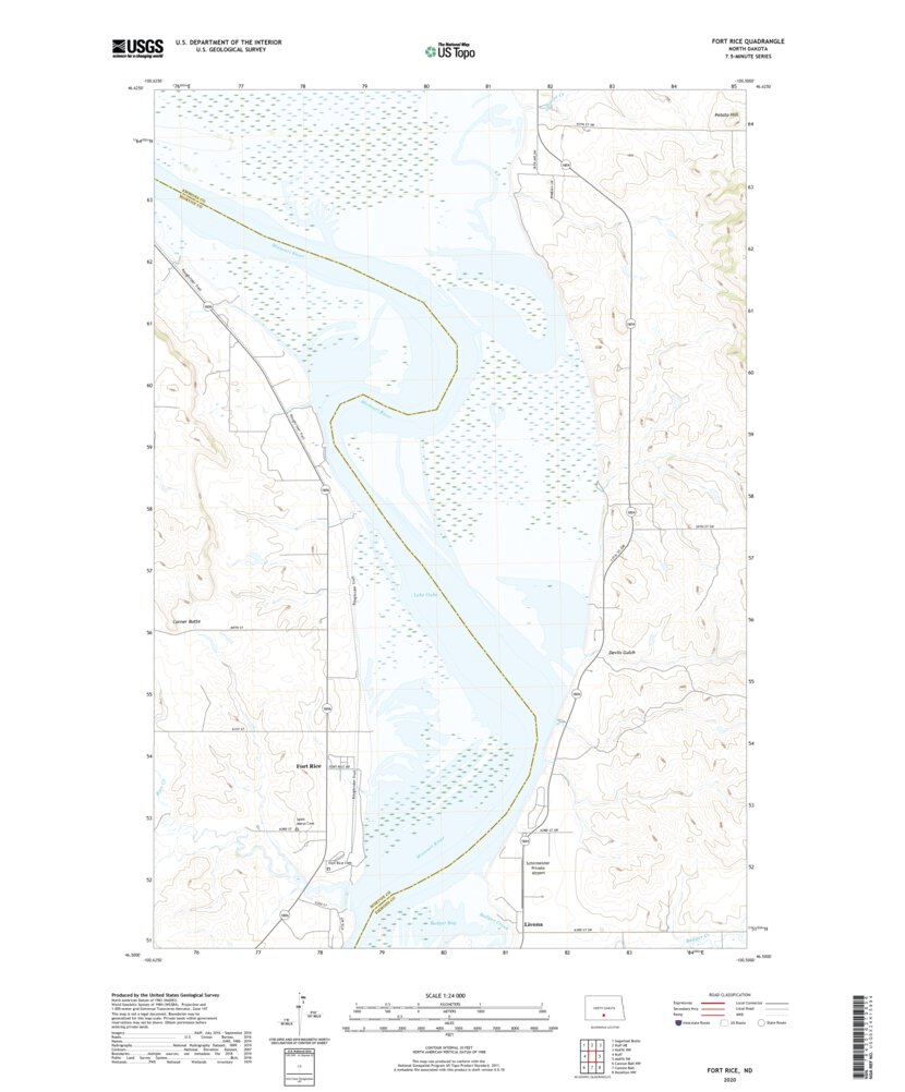 Fort Rice, ND (2020, 24000-Scale) Map by United States Geological ...