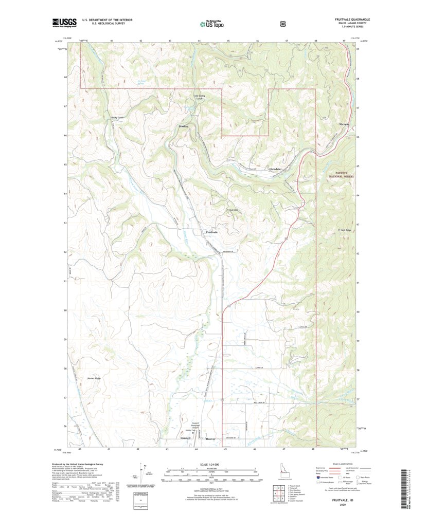 Fruitvale, ID (2020, 24000-Scale) Map by United States Geological ...