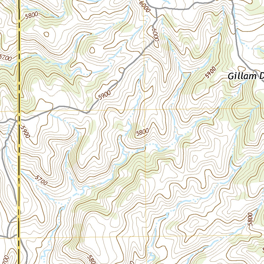 Gillam Draw East, WY (2021, 24000-Scale) Map by United States ...