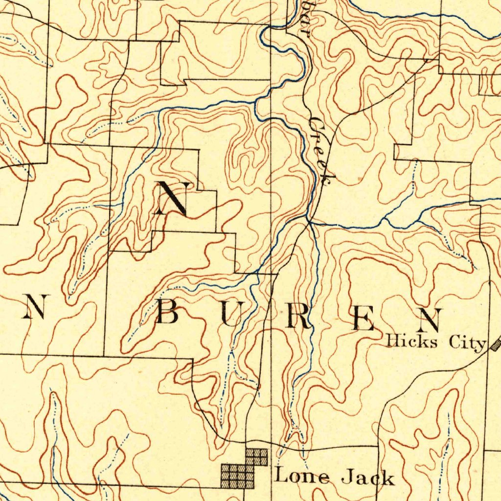 Harrisonville, MO (1887, 125000-Scale) Map by United States Geological ...