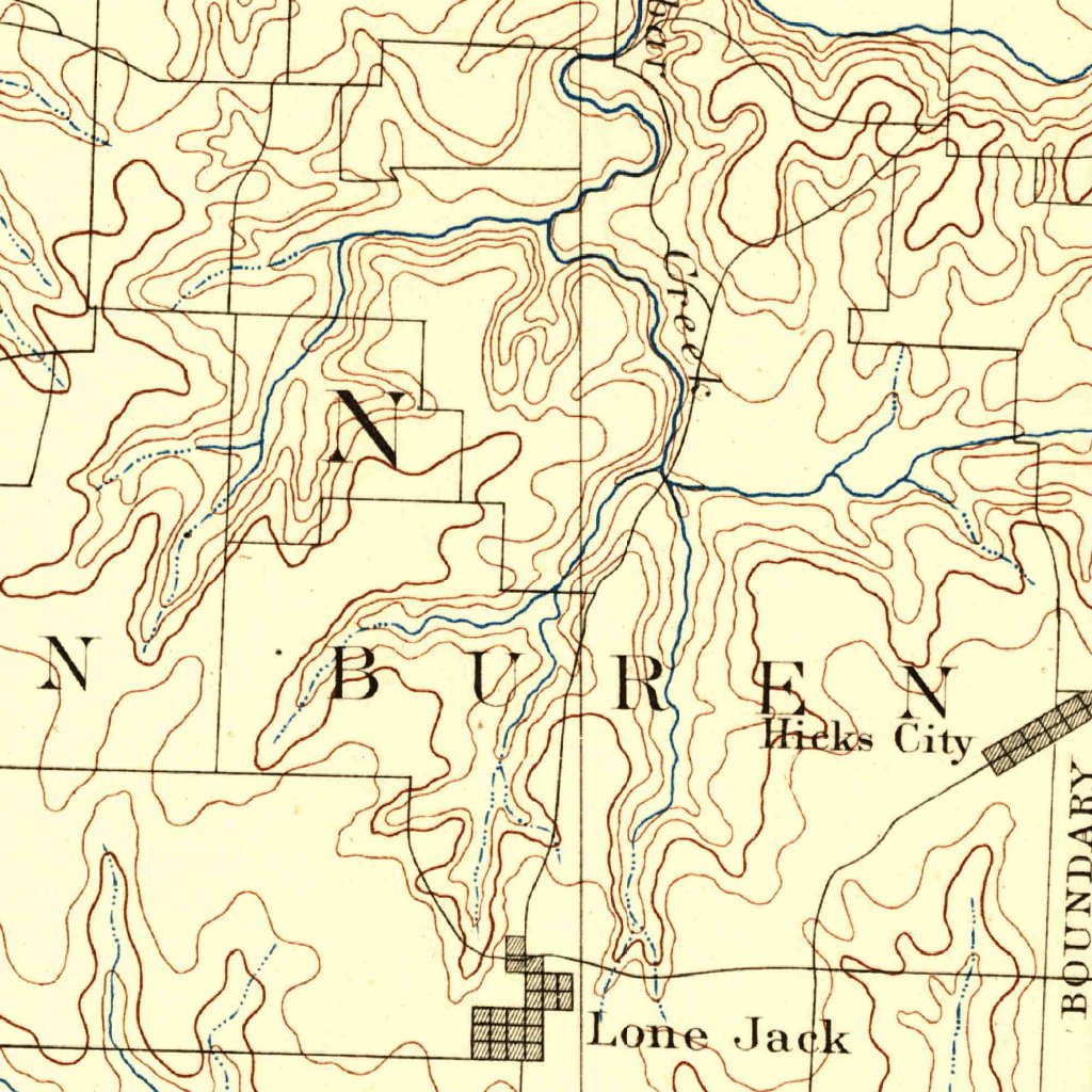 Harrisonville, MO (1894, 125000-Scale) Map by United States Geological ...