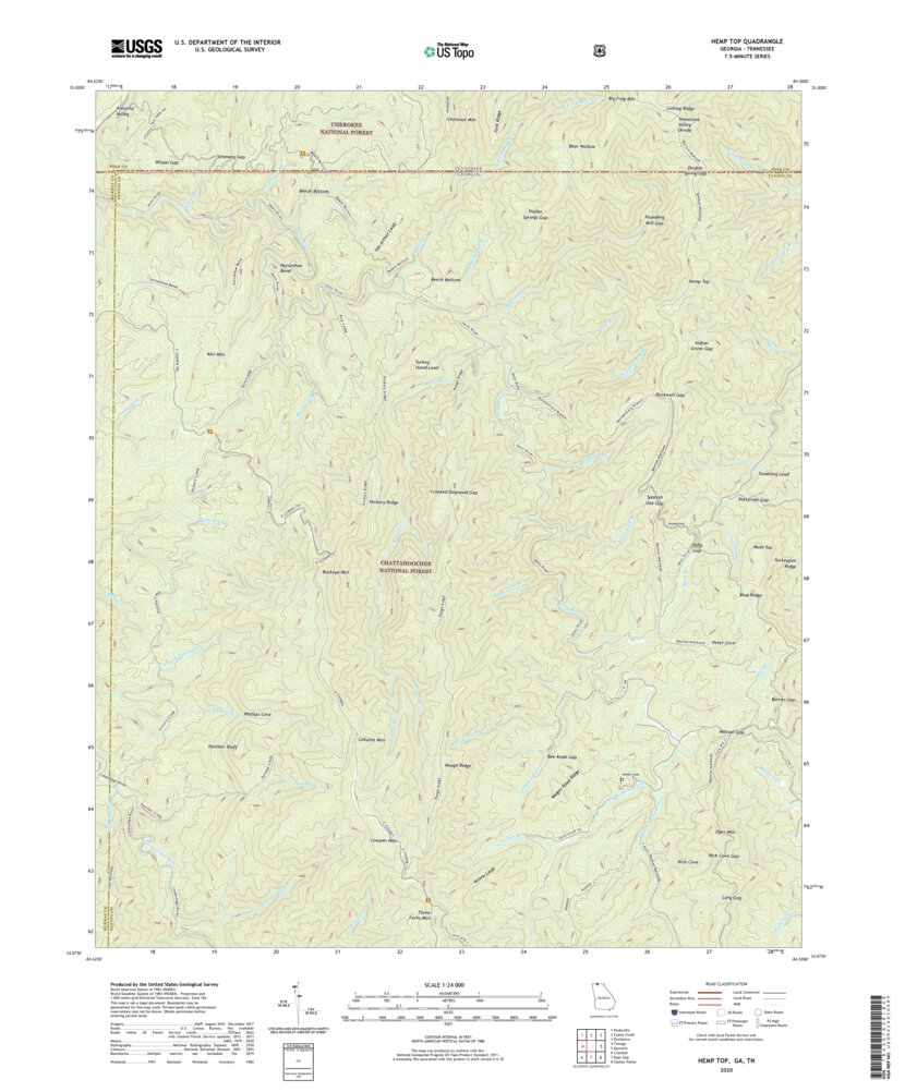 Hemp Top, GA (2020, 24000-Scale) Map by United States Geological Survey ...