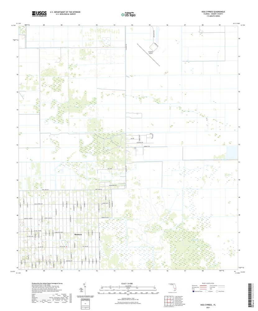 Hog Cypress, FL (2021, 24000-Scale) Map by United States Geological ...