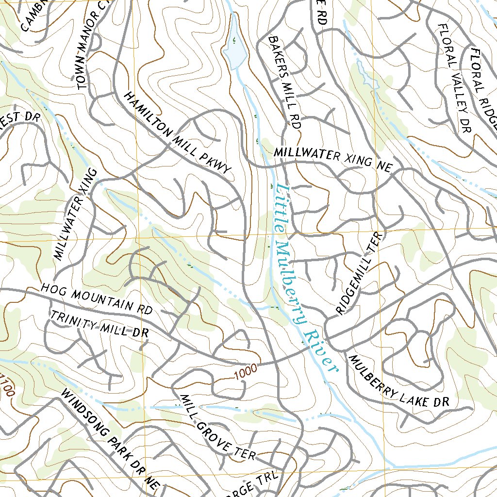Hog Mountain, GA (2020, 24000-Scale) Map by United States Geological ...