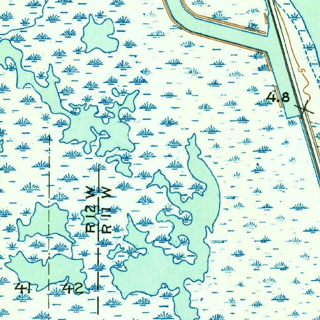 Holly Beach, LA (1934, 24000-Scale) Map by United States Geological ...