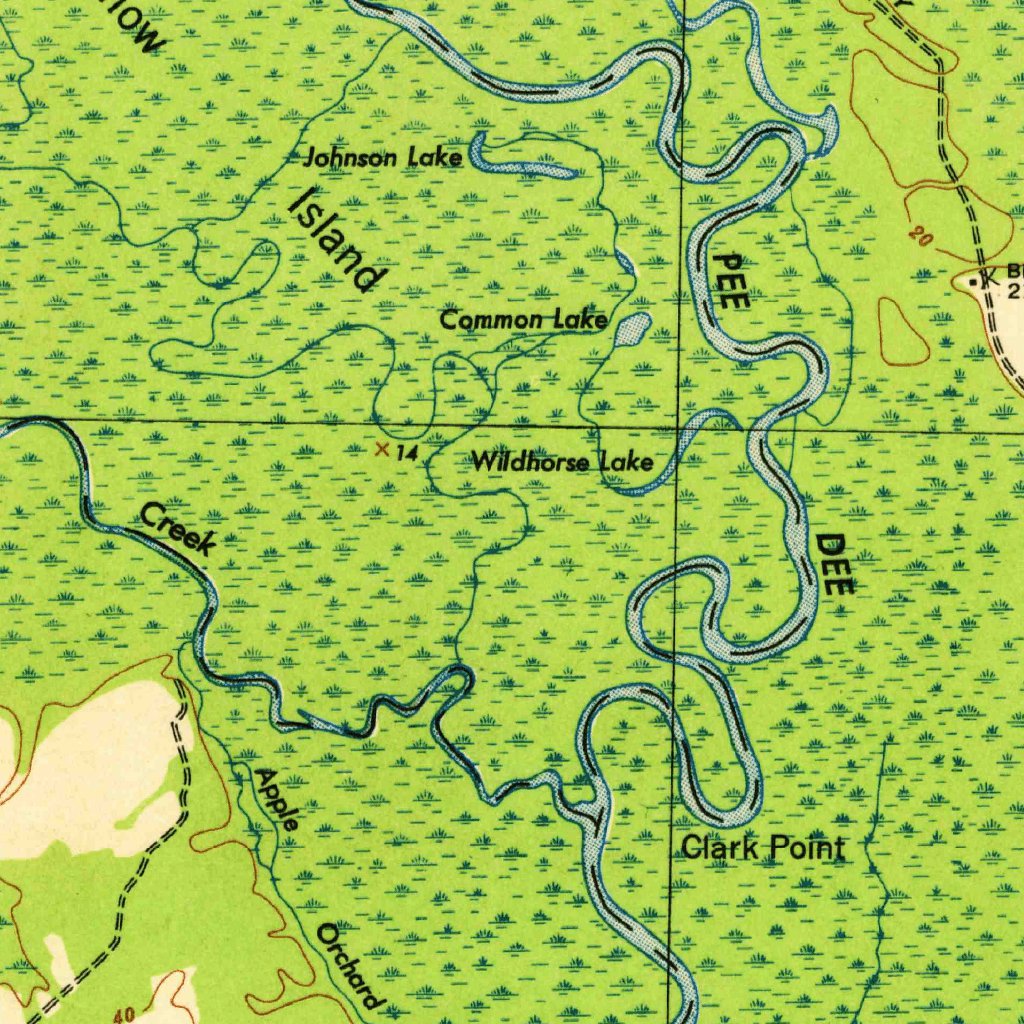 Johnsonville, SC (1946, 62500-Scale) Map by United States Geological ...