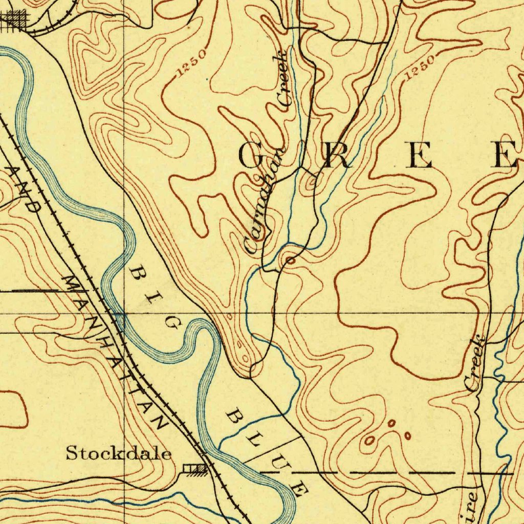 Junction City, KS (1889, 125000-Scale) Map by United States Geological ...