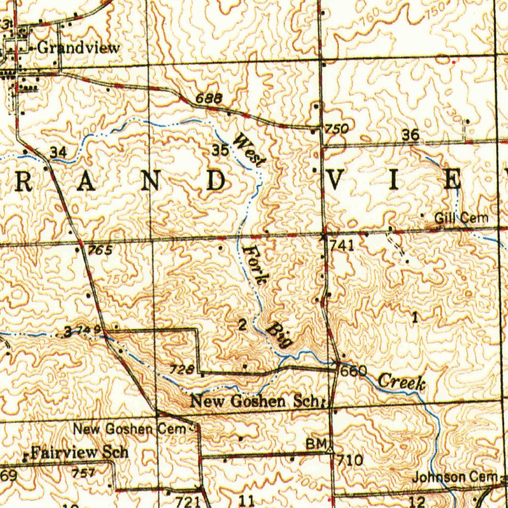 Kansas, IL (1946, 62500-Scale) Map by United States Geological Survey ...