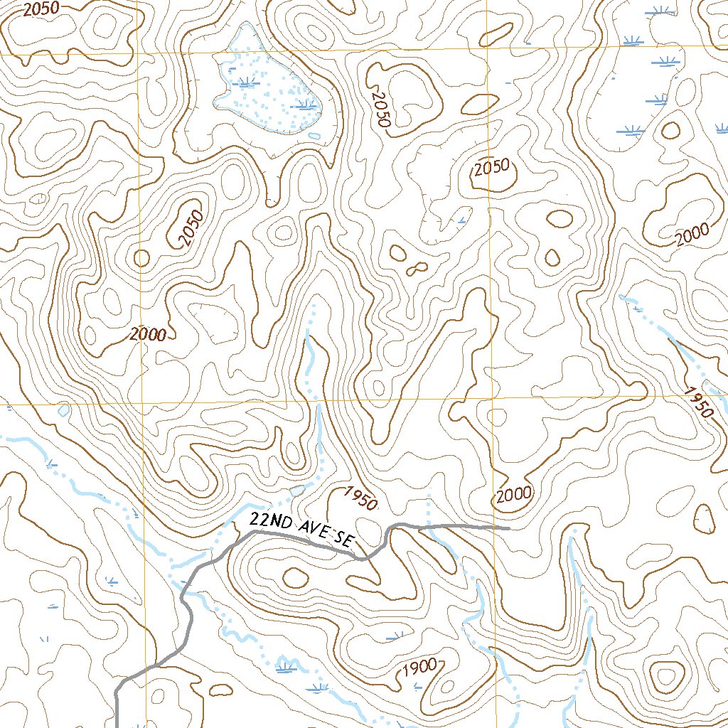 Lake Coe, ND (2020, 24000-Scale) Map by United States Geological Survey ...