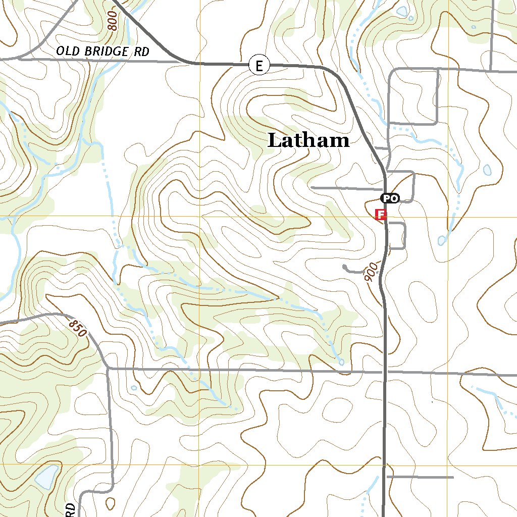 Latham, MO (2021, 24000-Scale) Map by United States Geological Survey ...