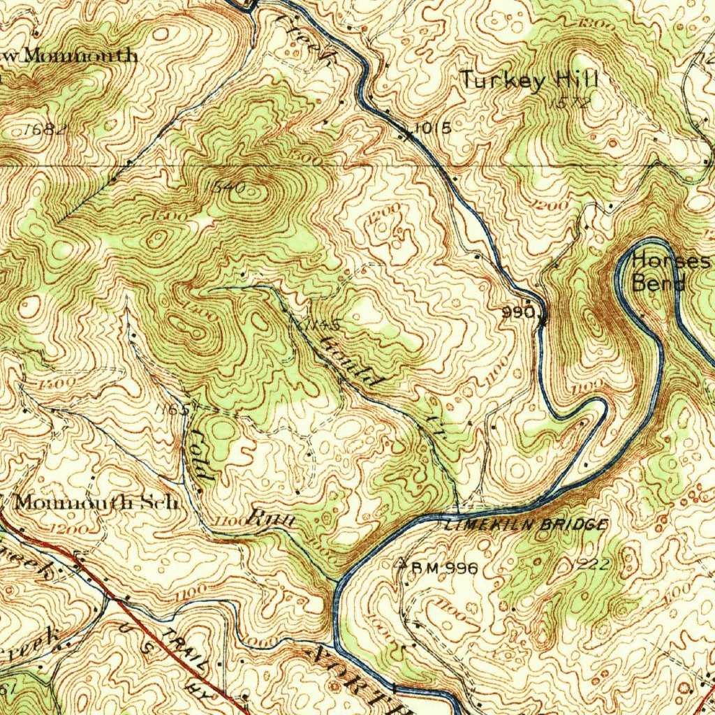 Lexington, VA (1937, 62500-Scale) Map by United States Geological ...