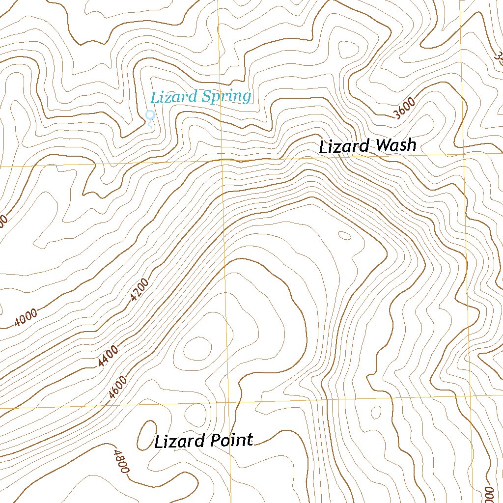 Lizard Point, AZ (2021, 24000-Scale) Map by United States Geological ...