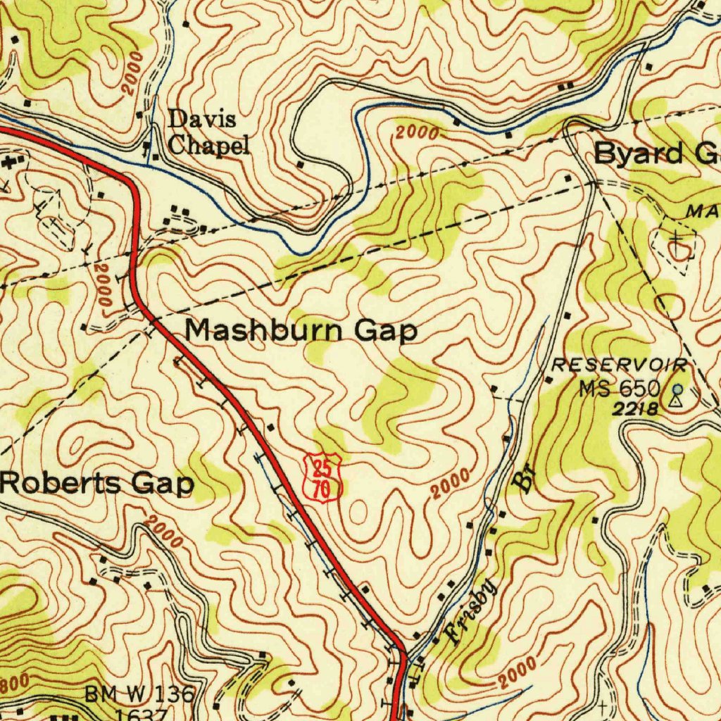 Marshall, NC (1946, 24000-Scale) Map by United States Geological Survey ...