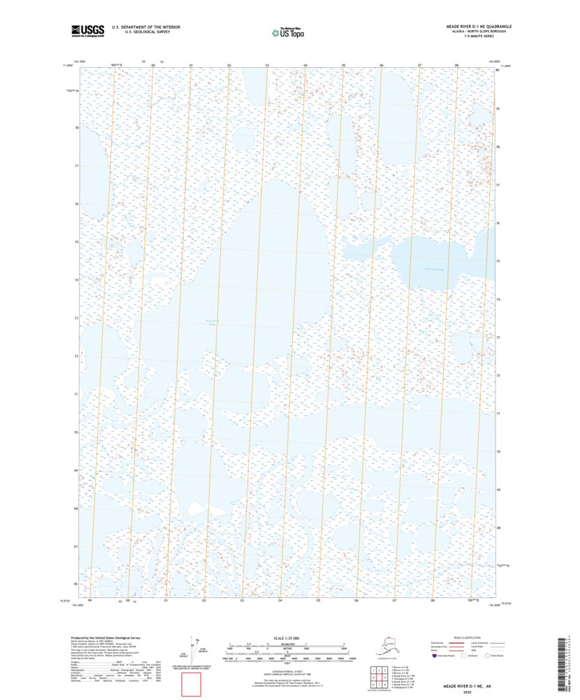 Meade River D-1 NE, AK (2020, 25000-Scale) Map by United States ...