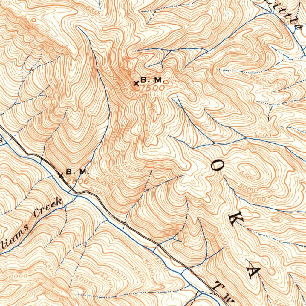 Methow, WA (1899, 125000-Scale) Map by United States Geological Survey ...