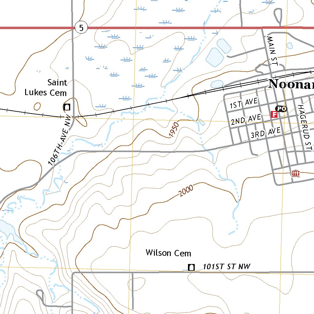 Noonan, ND (2020, 24000-Scale) Map by United States Geological Survey ...