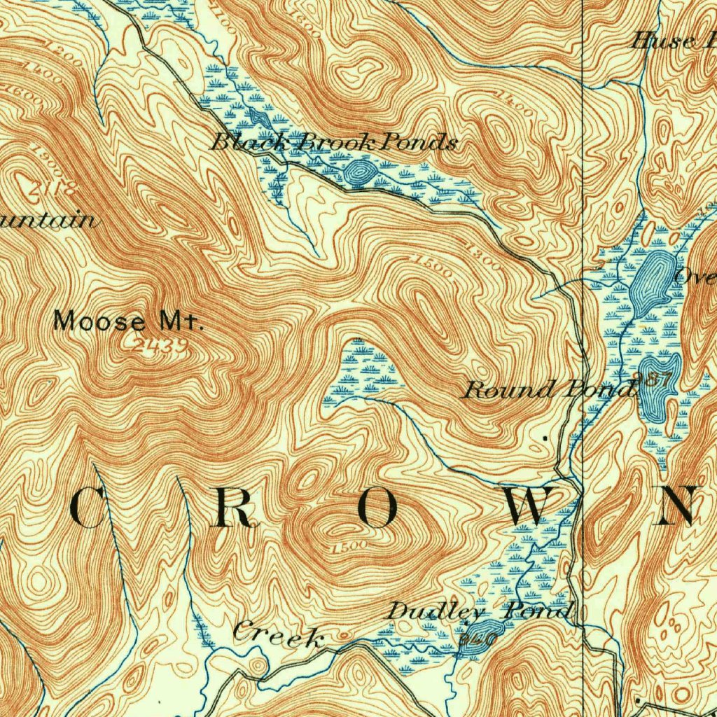 Paradox Lake, NY (1897, 62500-Scale) Map by United States Geological ...