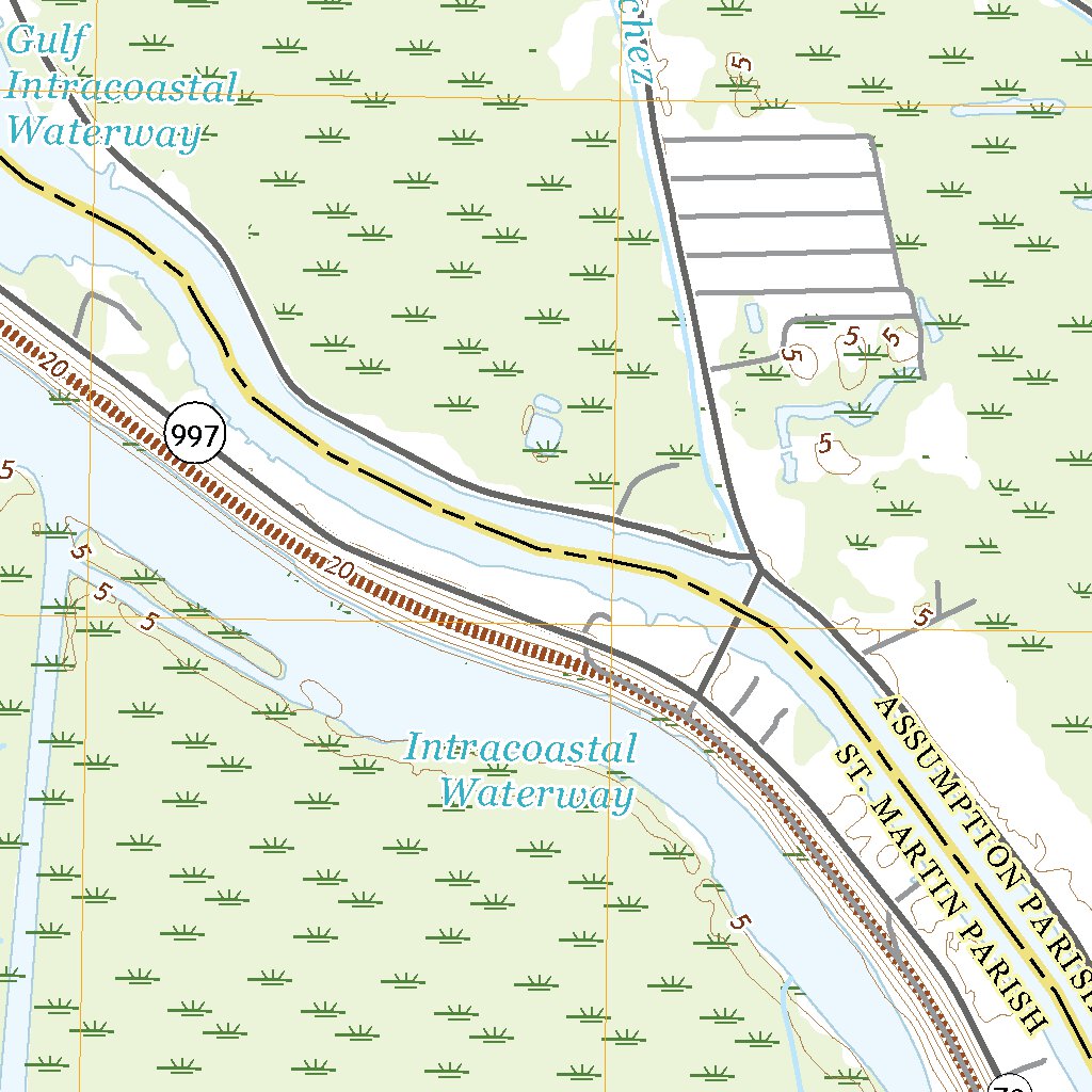 Pierre Part, LA (2020, 24000-Scale) Map by United States Geological ...