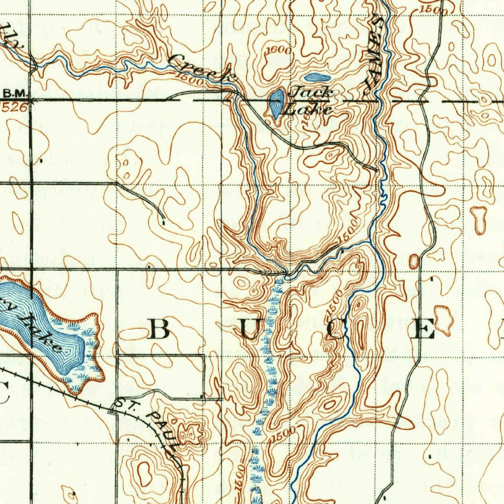 Pingree, ND (1900, 62500-Scale) Map by United States Geological Survey ...