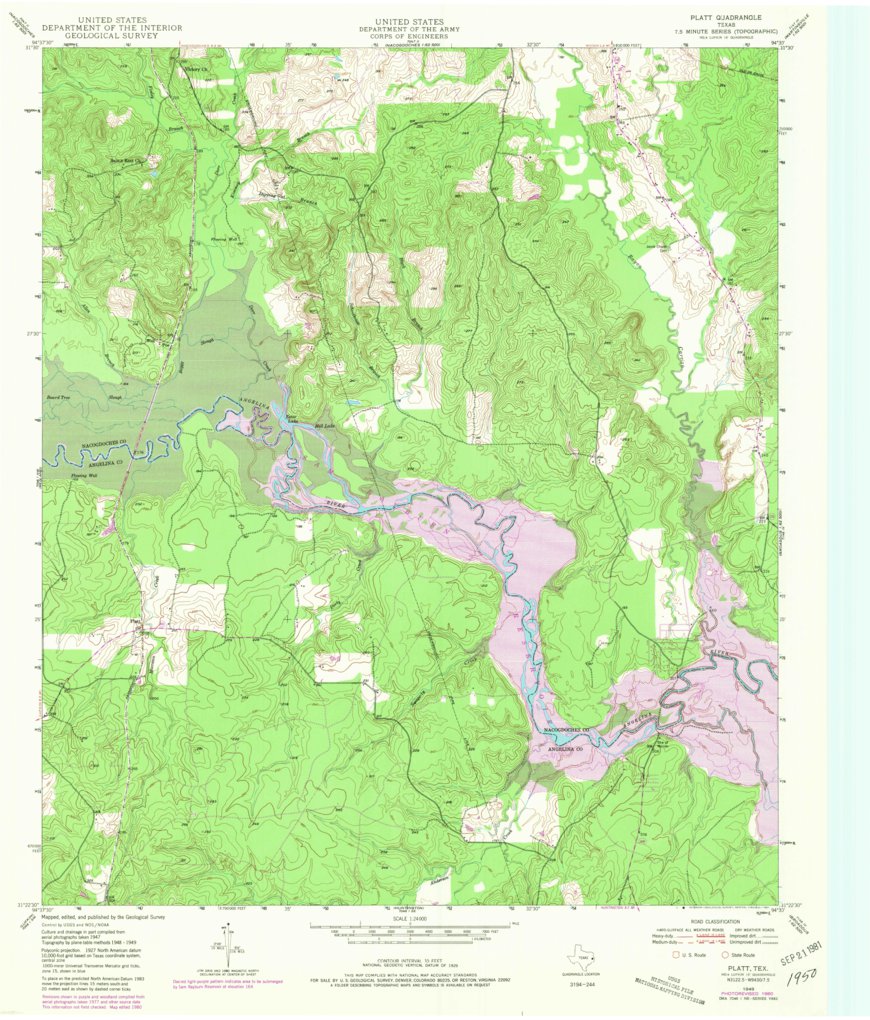 Platt, TX (1949, 24000-Scale) Map by United States Geological Survey ...