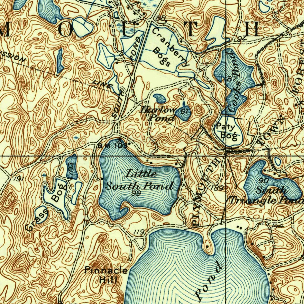Plymouth, MA (1939, 31680-Scale) Map by United States Geological Survey ...