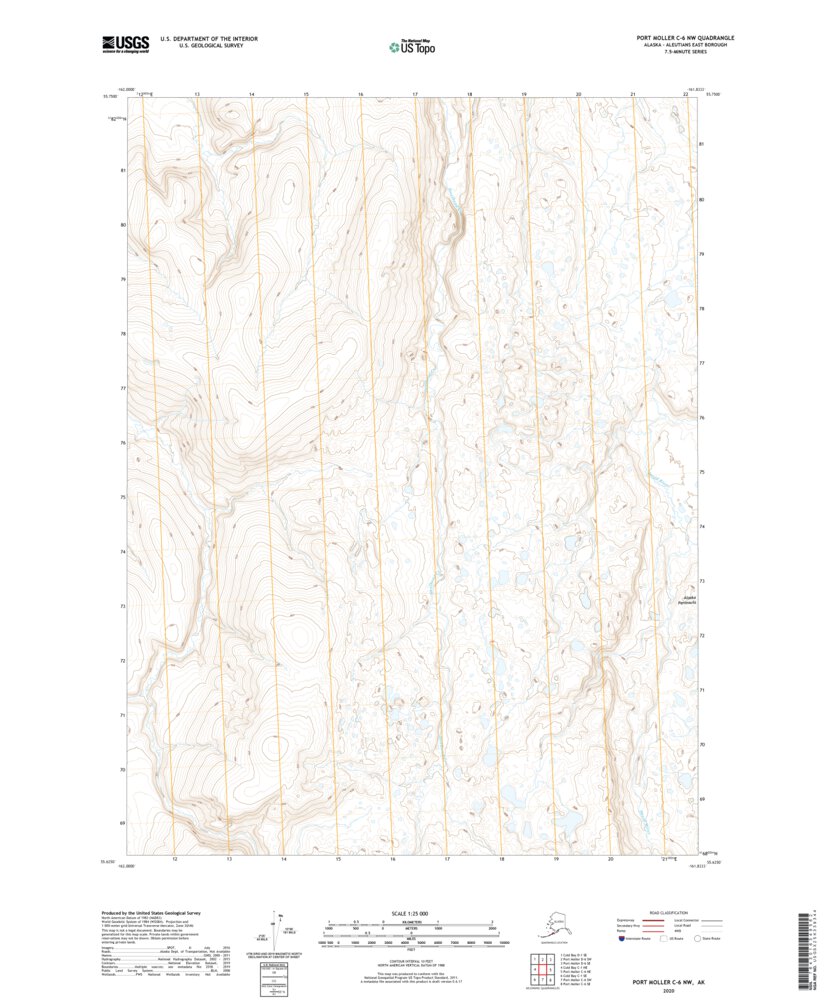 Port Moller C-6 NW, AK (2020, 25000-Scale) Map by United States ...