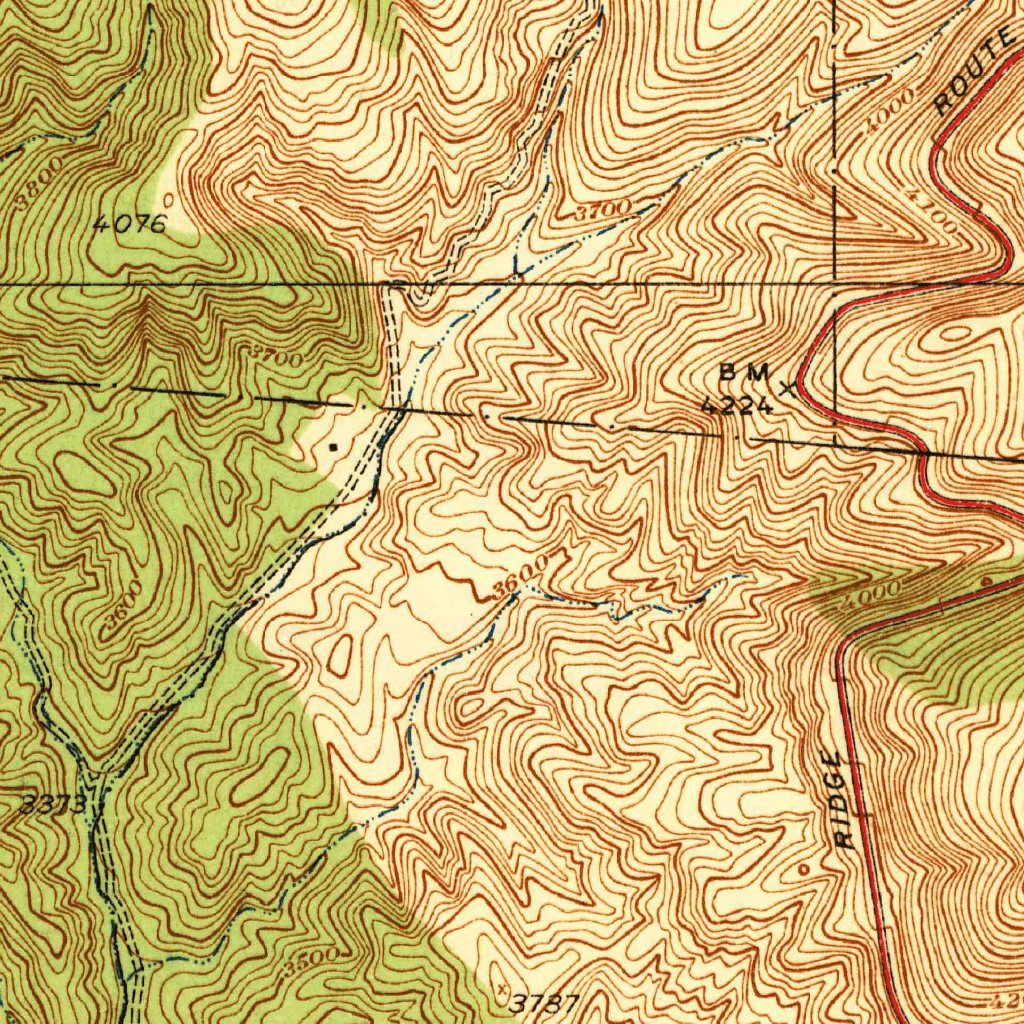 Quail, CA (1938, 24000-Scale) Map by United States Geological Survey ...