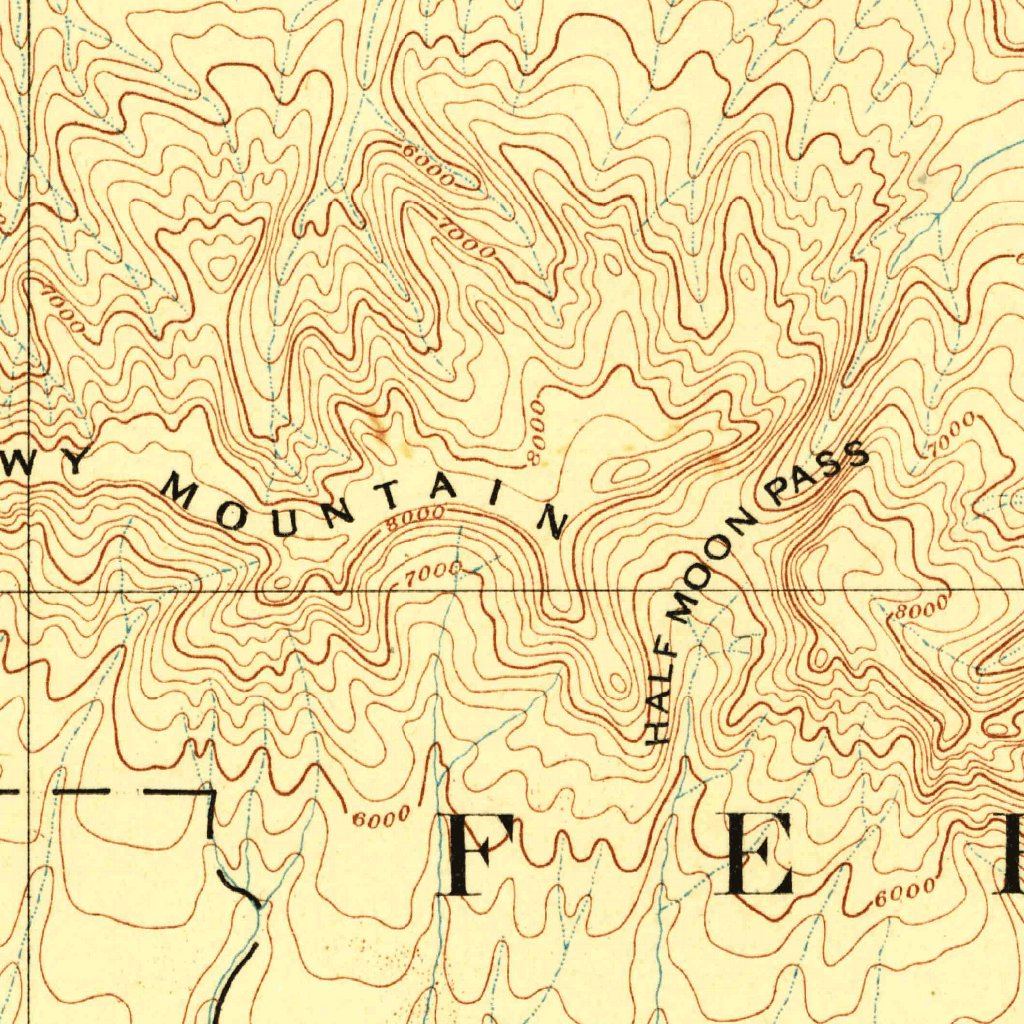 Roundup W, MT (1893, 250000-Scale) Map by United States Geological ...