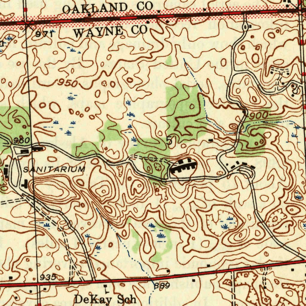 Salem, MI (1945, 24000-Scale) Map by United States Geological Survey ...