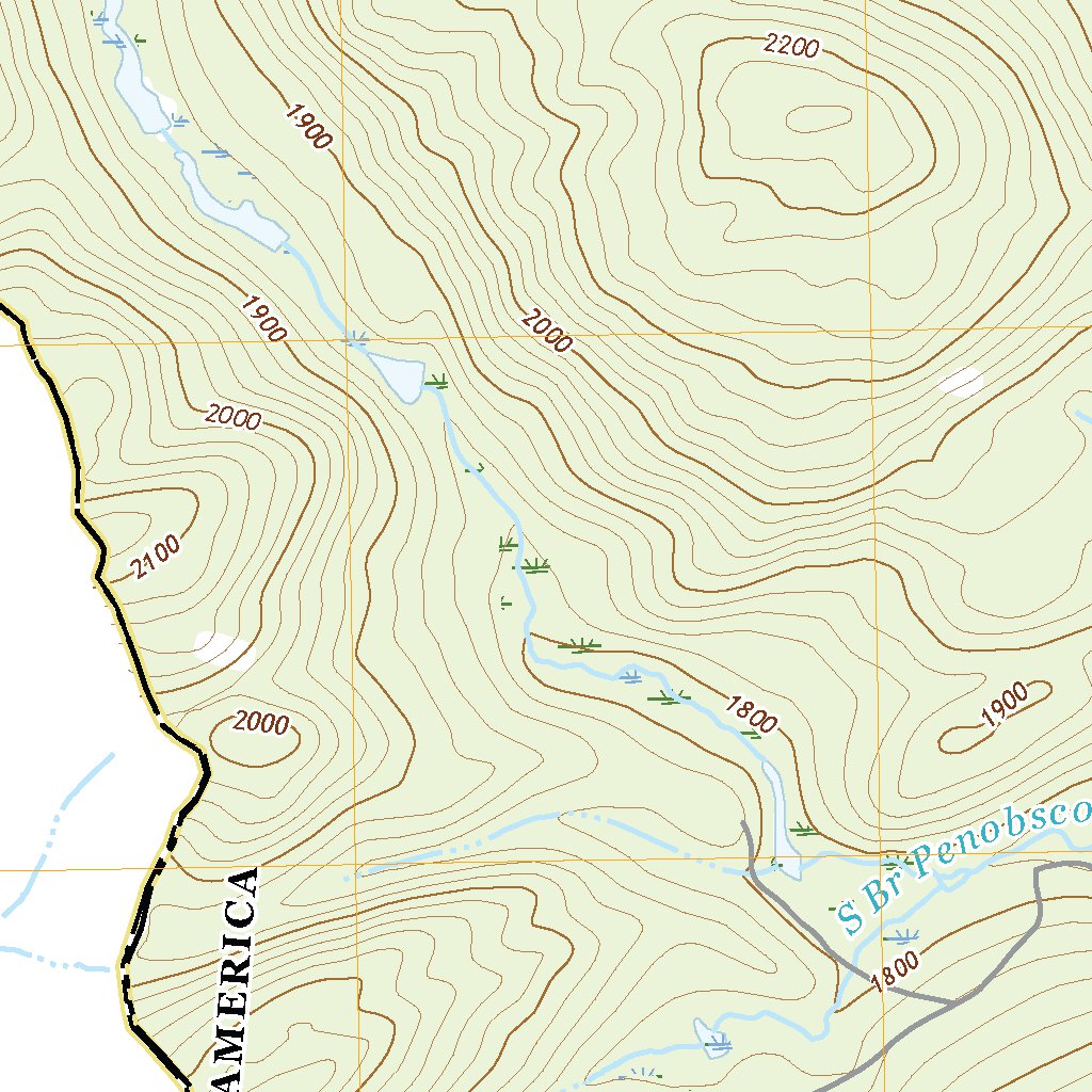 Sandy Bay Mountain, ME (2021, 24000-Scale) Map by United States ...