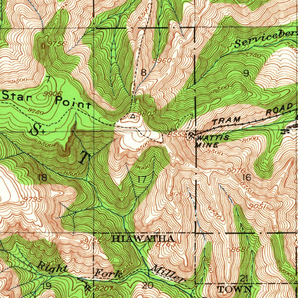 Scofield, UT (1923, 62500-Scale) Map by United States Geological Survey ...