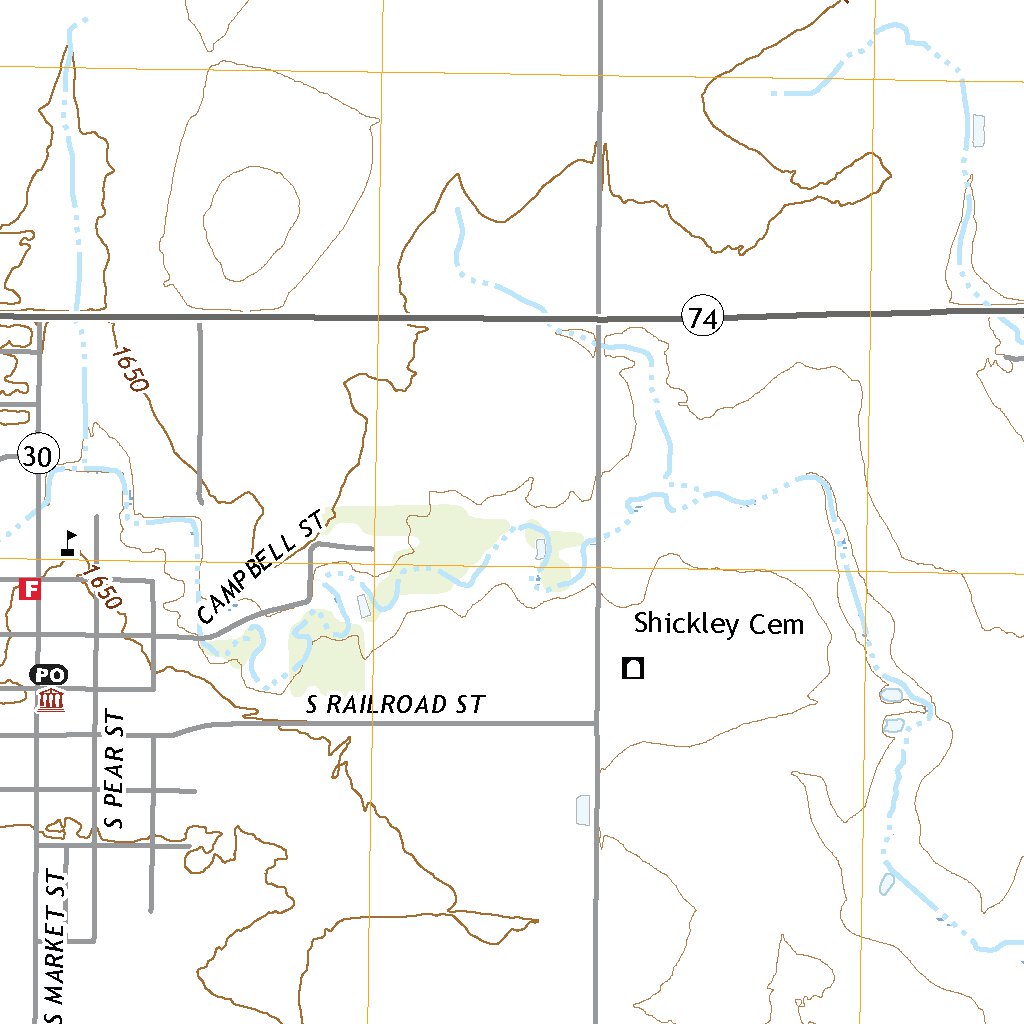 Shickley, NE (2021, 24000-Scale) Map by United States Geological Survey ...
