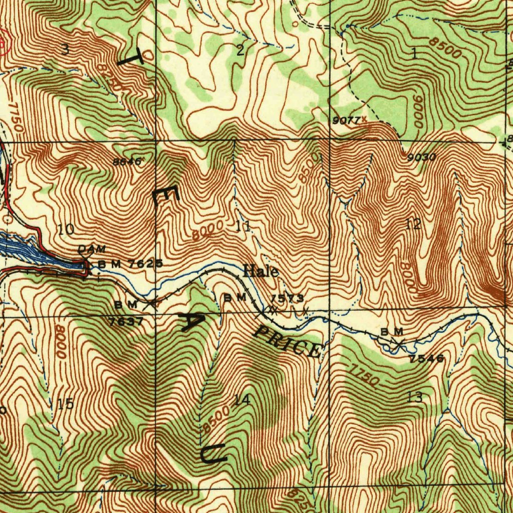 Soldier Summit, UT (1942, 62500-Scale) Map by United States Geological ...