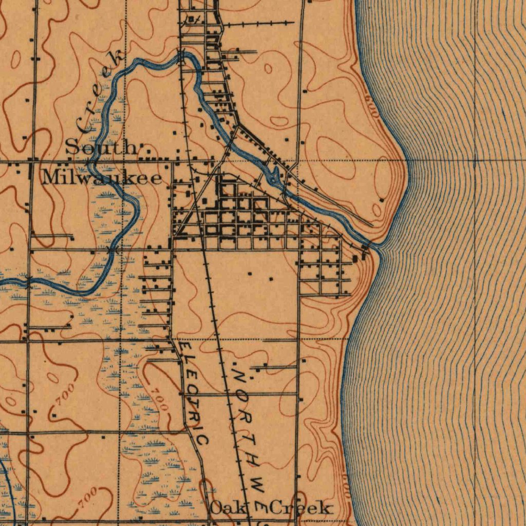 South Milwaukee, WI (1901, 62500-Scale) Map by United States Geological ...